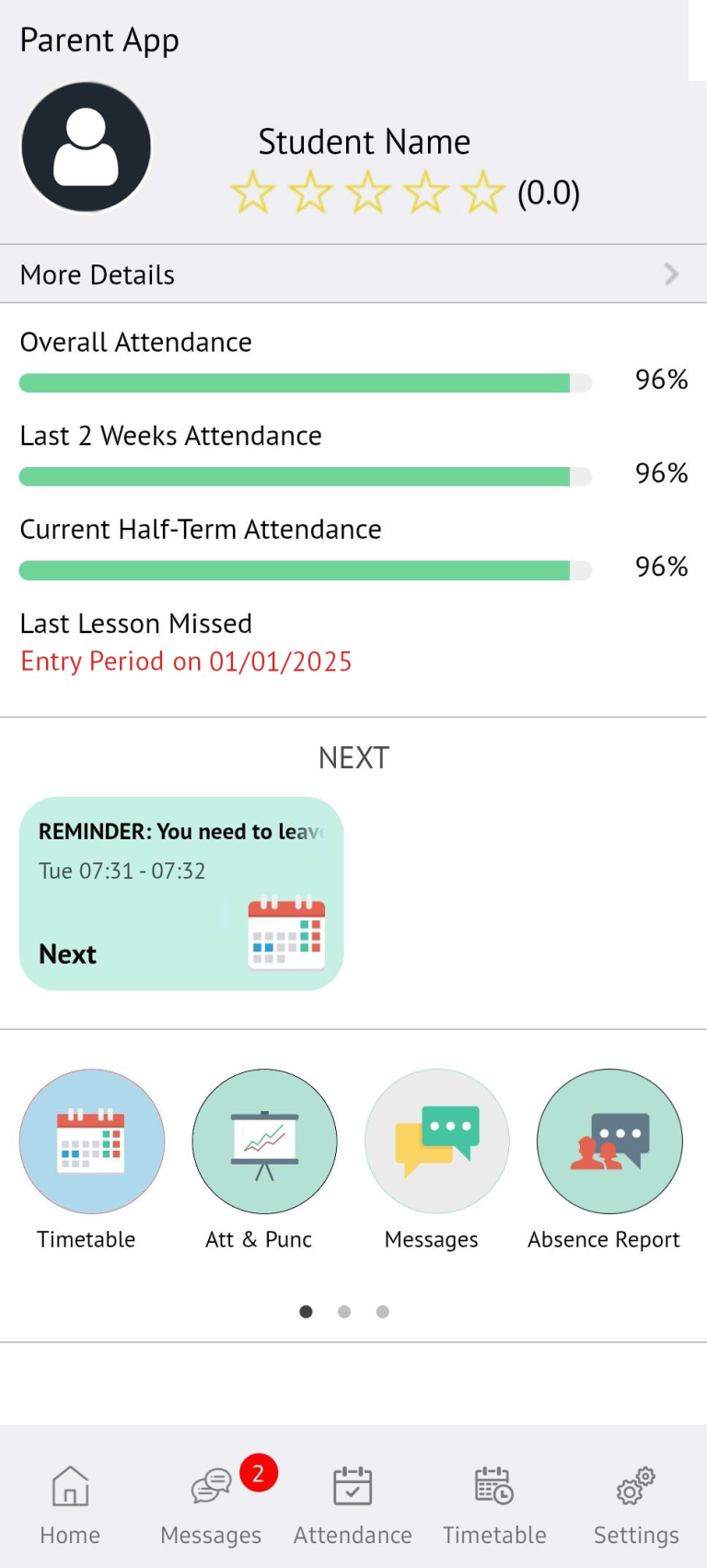 Parent App - Monoux Sixthform College